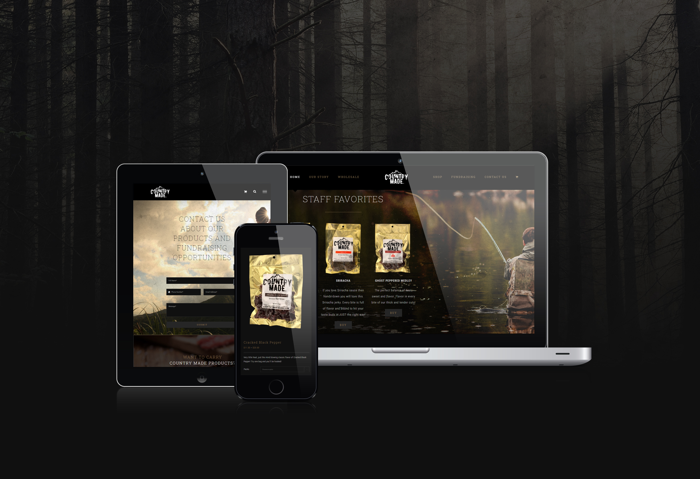 Country Made Goods Website Design – Stalk Artist